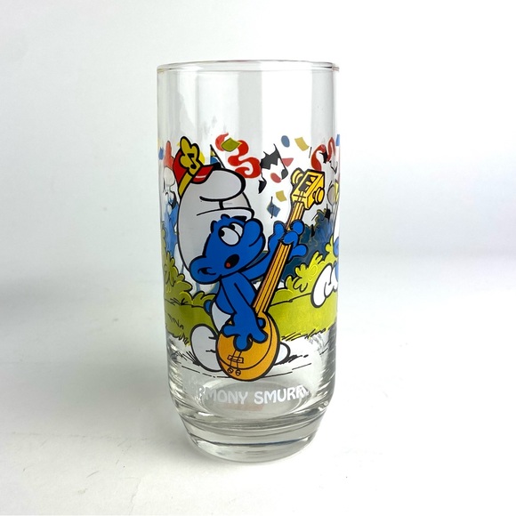 Dining | Smurfs Drinking Glass Featuring Harmony Smurf | Poshmark